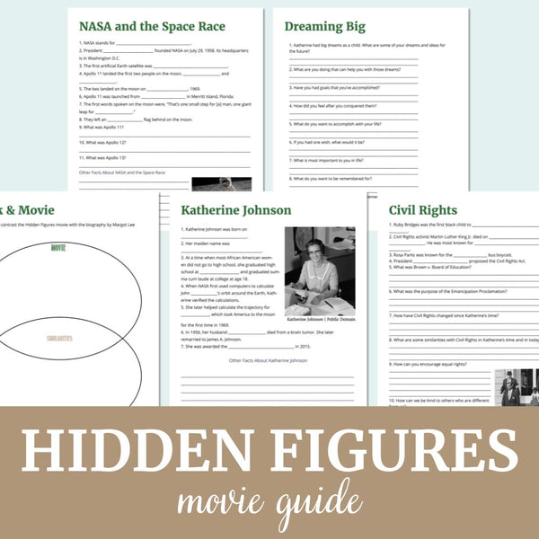 Hidden Figures Movie Study – Raising Lifelong Learners