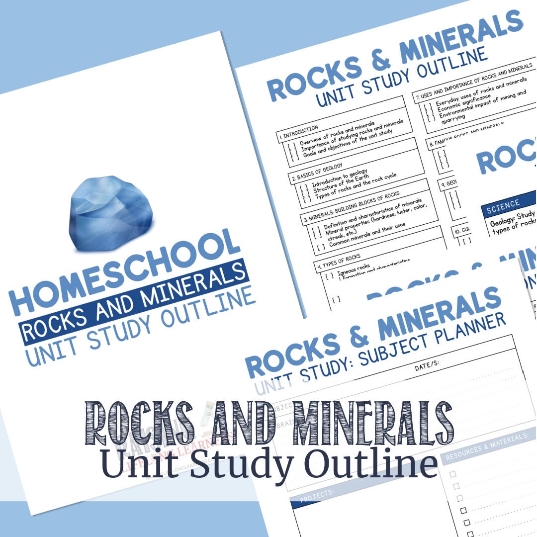 Rocks and Minerals | Unit Study Outline – Raising Lifelong Learners